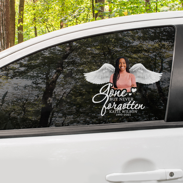 Personalized Memorial Sticker Memory Decal Car : Gone But Never Forgot ...