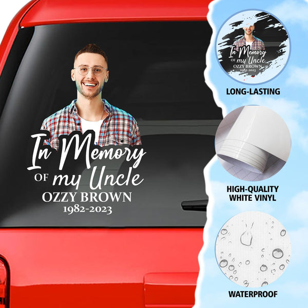 Custom In Memorial Sticker Personal Memory Decal Car : in memory of my ...