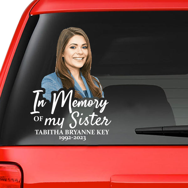 Custom In Memorial Sticker Personal Memory Decal Car : in memory of my ...